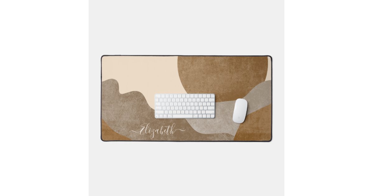 Boho Aesthetic Mountain Landscape Modern Art Desk Mat | Zazzle