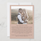 Boho Arch Salmon Proposal Photo Collage Engagement Announcement | Zazzle