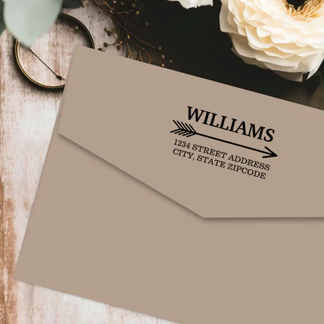 Boho Arrow Return Address Self-inking Stamp | Zazzle