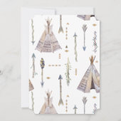 Boho Aztec Teepee First Birthday Invitation | Zazzle