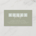 Boho Baby Blocks Green Books for Baby Enclosure Card | Zazzle