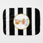 Boho Baby Fox Pompom Inspired Burp Cloth | Zazzle