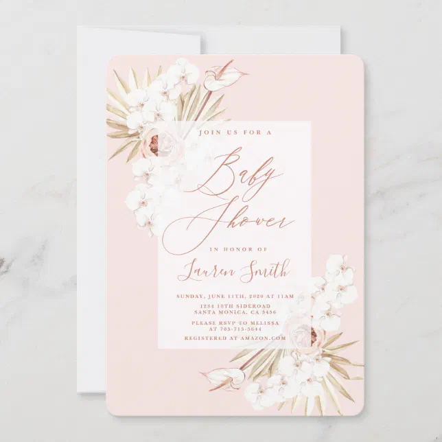 Boho Baby Shower Invitation | Zazzle