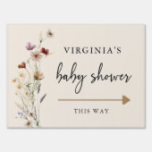 Boho Baby Shower Sign | Zazzle