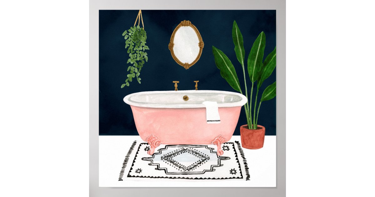 Boho Bath II Poster | Zazzle