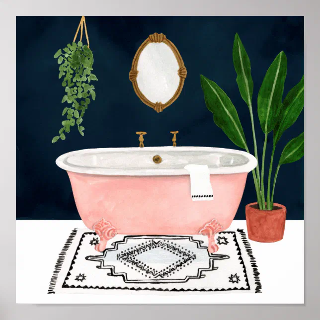 Boho Bath II Poster | Zazzle