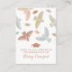 Boho Birds Cute Graduation Party Insert | Zazzle