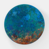 Boho Blue Copper Rustic Paperweight | Zazzle
