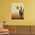 Boho Burnt Orange Desert Landscape Poster | Zazzle