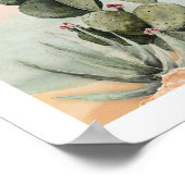 Boho Cactus Nursery Poster | Zazzle