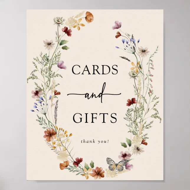Boho Cards and Gifts Poster | Zazzle