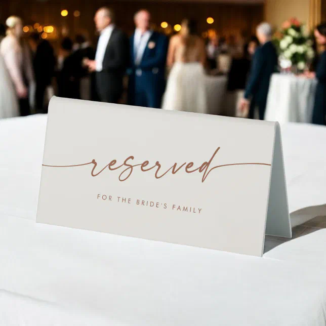 Boho Chic Bohemian Cream Wedding Reserved Sign | Zazzle