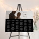 Boho Chic COLOR EDITABLE Photo Seating Chart Foam Board | Zazzle