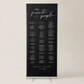Boho Chic COLOR EDITABLE Wedding Seating Chart Retractable Banner | Zazzle