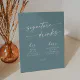 Boho Chic Seafoam Teal Wedding Signature Drinks Pedestal Sign | Zazzle