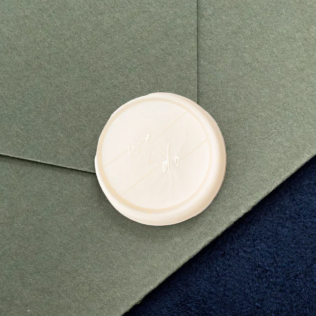 Boho Chic We Do Wedding Wax Seal Stamp | Zazzle