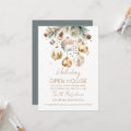 Boho Christmas holiday open house template | Zazzle