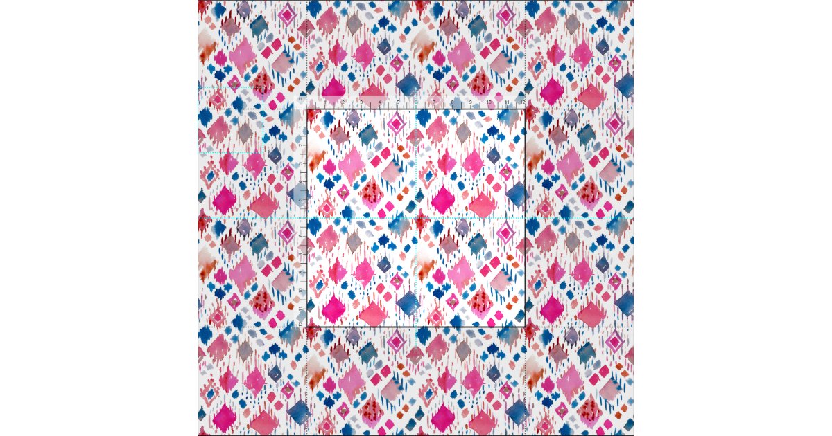 BOHO CONFETTI Diamond Tribal Fabric | Zazzle