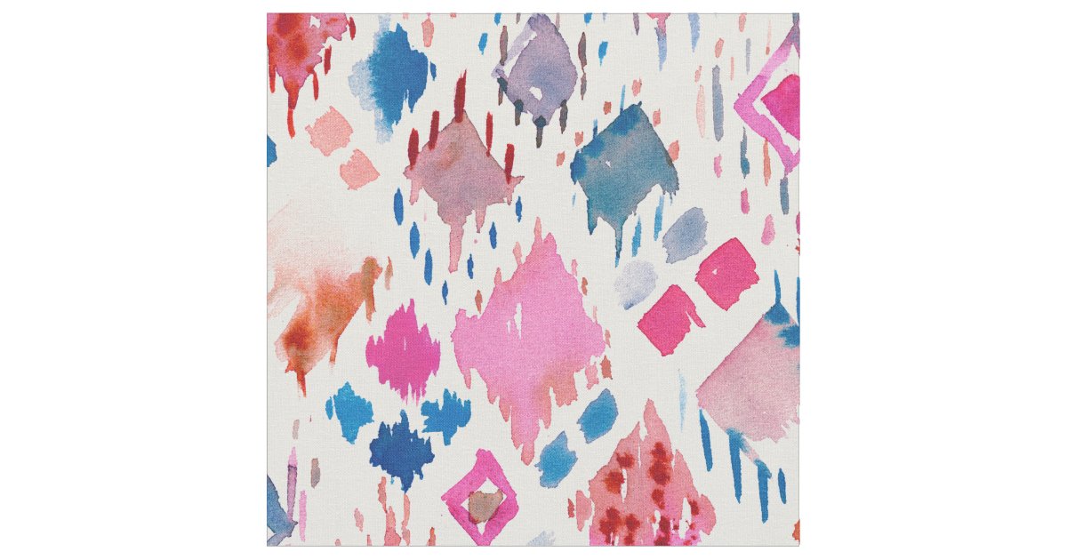 BOHO CONFETTI Diamond Tribal Fabric | Zazzle
