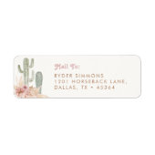 Boho Cowgirl Custom Mailing Return Address Labels | Zazzle