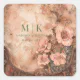 Boho Cowgirl Western Florals Wedding Square Sticker | Zazzle