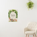 Boho Cute Woodland Animals Baby Shower Foam Board | Zazzle