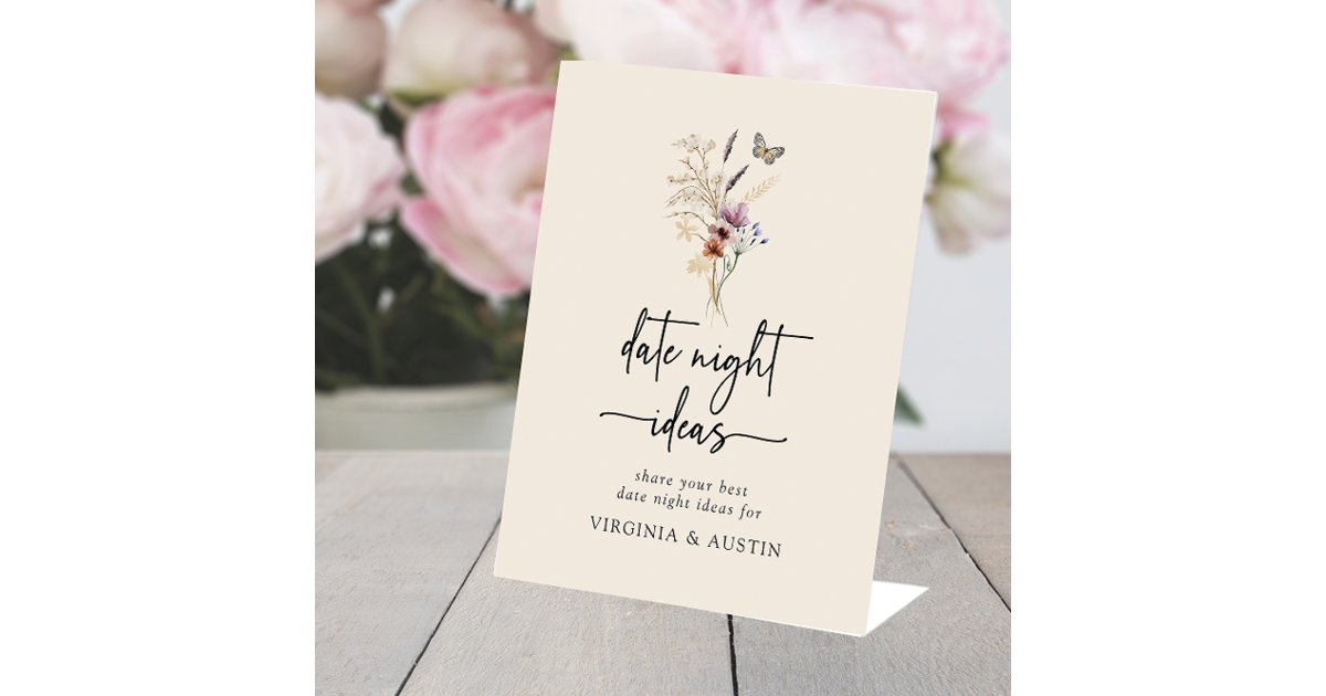 Boho Date Night Sign | Zazzle