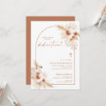 Boho Dedication Invite | Pampas Grass Boho Baptism | Zazzle