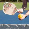 Boho Desert Succulent Cactus Monogram Pickleball Paddle | Zazzle