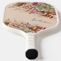 Boho Desert Succulent Cactus Monogram Pickleball Paddle | Zazzle