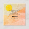 Boho Desert Sunrise Mountains Handcrafted Jewelry Square Business Card ...