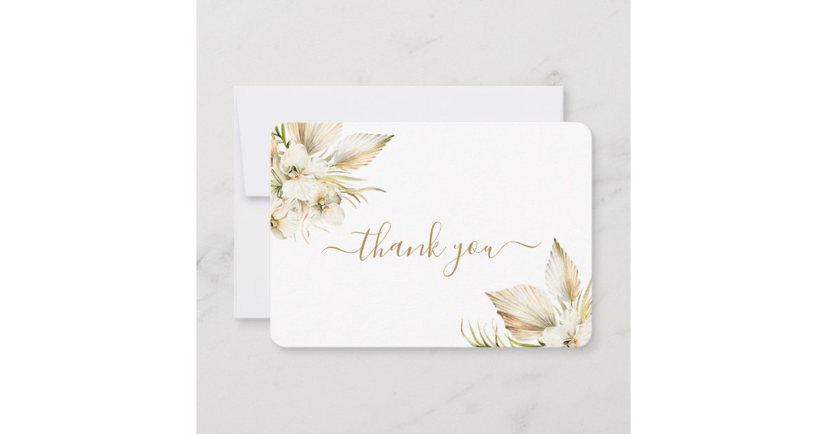 Boho Desert thank you card | Zazzle