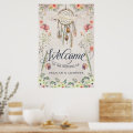 Boho Dreamcatcher Welcome to the Wedding of Sign | Zazzle