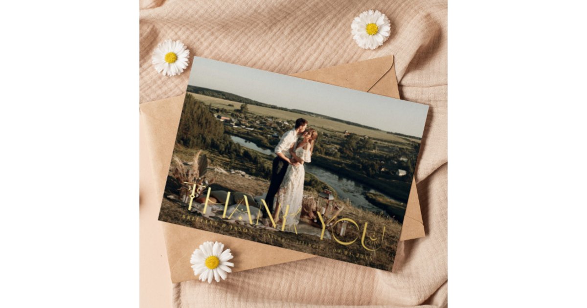 Boho Elegance Horizontal Wedding Card | Zazzle