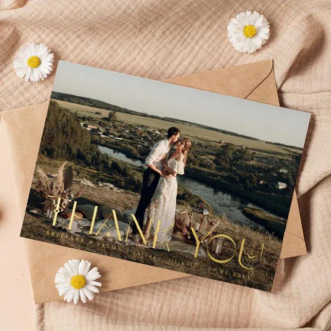 Boho Elegance Horizontal Wedding Card | Zazzle