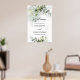 Boho Eucalyptus greenery branches gold Welcome Poster | Zazzle