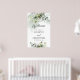 Boho Eucalyptus greenery branches gold Welcome Poster | Zazzle