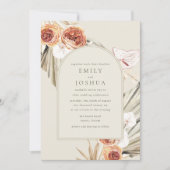 Boho Fall Floral Digital Wedding Invitation | Zazzle