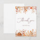 Boho Fall Pumpkin Thank You Card | Zazzle