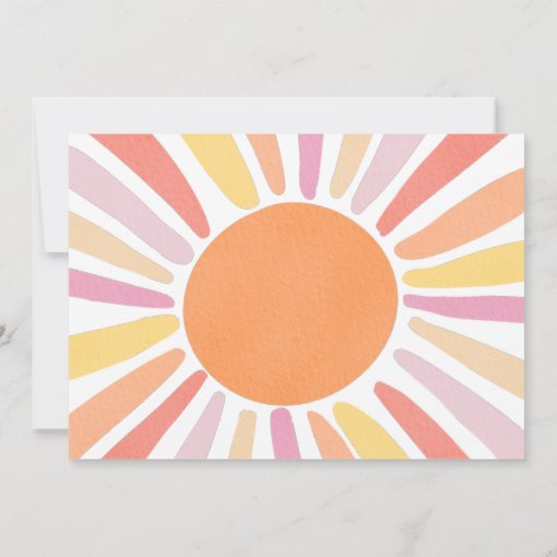 Boho First Trip Around The Sun 1st Birthday Photo Invitation Zazzle