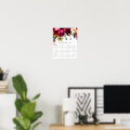 Boho Floral | 2019 Calendar with Monogram Poster | Zazzle