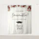 Boho Floral Congrats Graduation Photo Backdrop | Zazzle