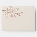 Boho Floral Earthy Beige Envelope | Zazzle