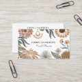 Boho Floral Event Planner Business Card | Zazzle