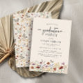 Boho Floral Graduation Invitation | Zazzle