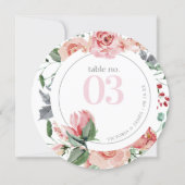 Boho Floral Greenery | Wedding Table Number | Zazzle