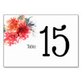 BOHO Floral Table Numbers - Custom Personalized | Zazzle