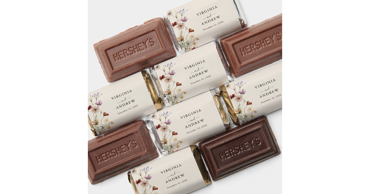 Boho Floral Wedding Candy Favors | Zazzle
