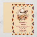 Boho Floral Western Wedding Invitation | Zazzle