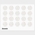 Boho Floral Wildflower | Classic Round Sticker | Zazzle